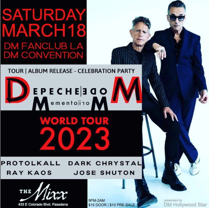 DM Fan Club LA presents -Depeche Mode Album Release and Tour Kick Off Party - The Mixx